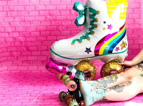 Roller Skate Balloon Garland Skating Party Decorations Swanky Party Box