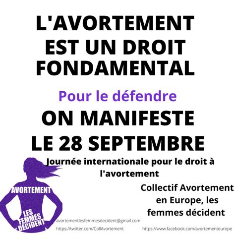 28 Septembre 2022 Journée Internationale Pour Le Droit à Lavortement