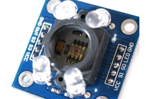 sensor de color rgb tcs3200 con protección arduino atmega 338 00 en