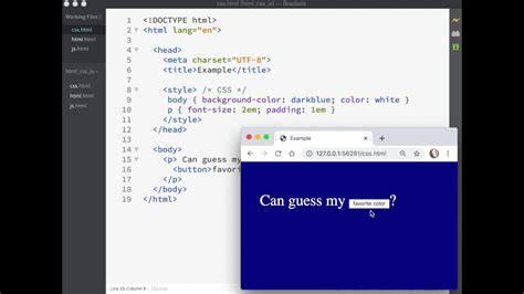 html css and javascript youtube