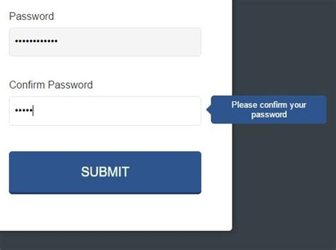 minimal password match validation plugin with jquery