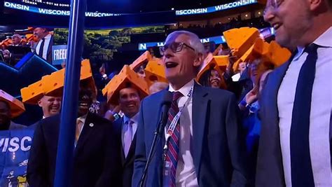 Wisconsin Gov Tony Evers Raises Eyebrows By Mumbling Through Kamala