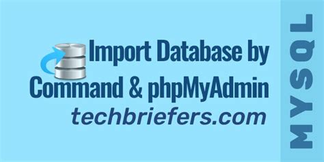how to import a mysql database using command line stackhowto vrogue