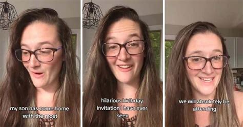 Mom Shares Hilariously Relatable Birthday Party Invite Her Son Came