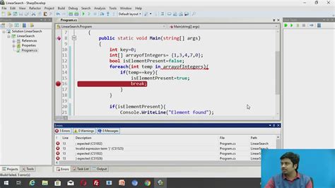 debugging c code using sharpdevelop youtube
