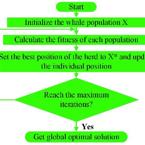 flow chart of whale optimization algorithm download scientific diagram