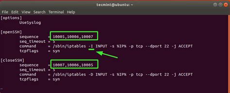 how to use port knocking to secure ssh service in linux