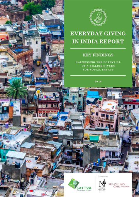 Everyday Giving In India Harnessing The Potential Of A Billion Givers