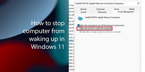 how to stop computer from automatically waking up in windows 11