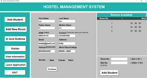 github shaileshgodghase hostel management system a simple hostel