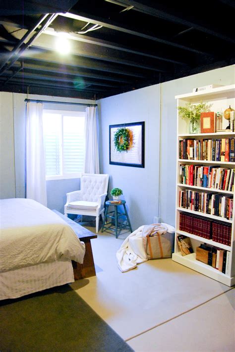 Unfinished Basement Guest Bedroom Emilys Project List Basement