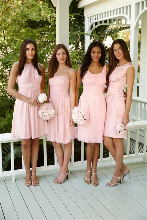 Lauren Ralph Laurens Perfect Blush Bridesmaids Dresses As Unique And