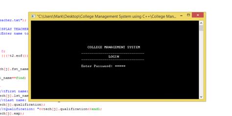 college management system using c with source code