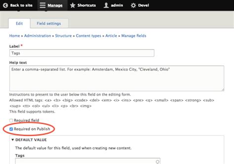 8 how can i bypass required fields when saving a node as unpublished