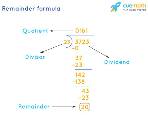 remainder formula what is remainder formulaexamples