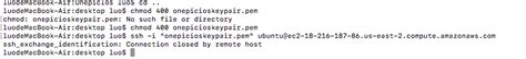 macos can not connect to aws parse server on mac ssh