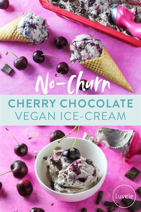 Creamy Cherry Chocolate Chunk Ice Cream Vegan And Paleo Luvele Au