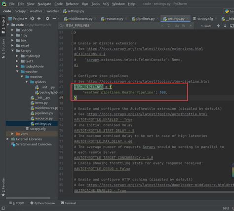 python scrapy framework learning