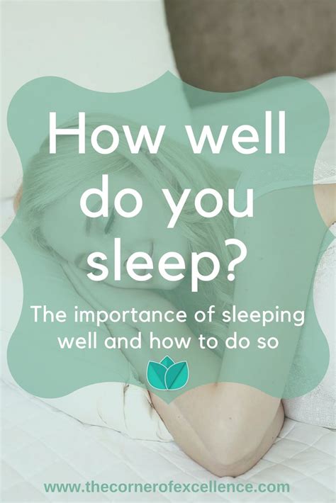The Importance Of Restful Sleep And How To Sleep Well Tcoe Better