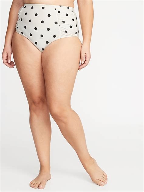 High Waisted Secret Smooth Plus Size Swim Bottoms Old Navy
