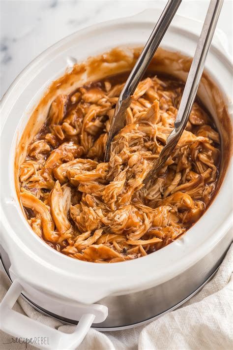 Slow Cooker Bbq Chicken Recipe The Recipe Rebel