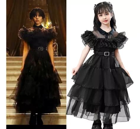 Merlina Addams Vestido Para Niñas Disfraz De Cosplay Disfraces