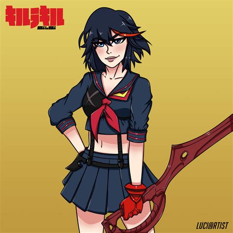 Ryuko Matoi Kill La Kill Fanart By Lucycolomar On Deviantart