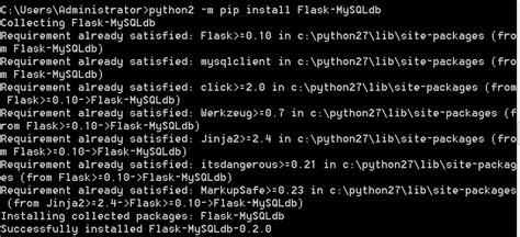 python2安装flask mysqldb出现 fatal error c1083 cannot open include file
