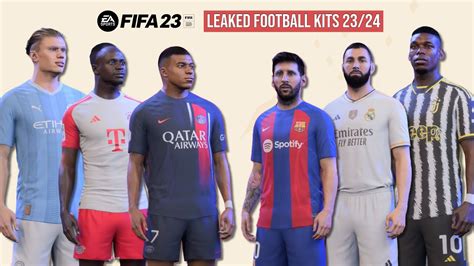 Fifa 23 All New Leaked Kits Season 23 24 Ft Man City Barcelona Real