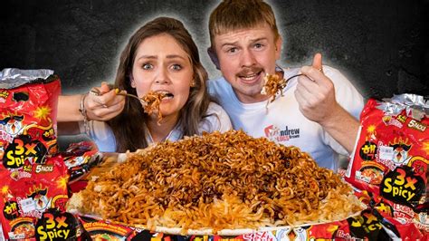 Eating X15 Packs Of The Worlds Spiciest Noodles Challenge Youtube