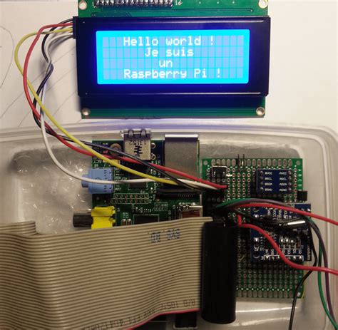 raspberry pi with i2c 2004 lcd arduino geek