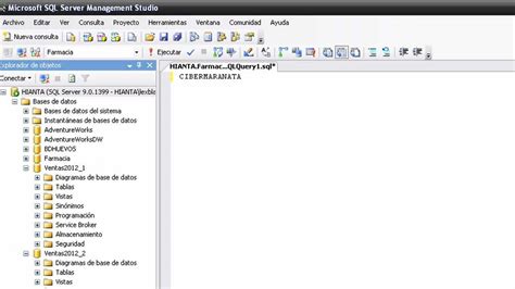 creando base de datos con transact sql video1 youtube