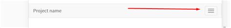 jquery bootstrap navbar collapse button not showing on specific