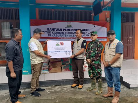 Pemerintah Aceh Salurkan Bantuan Tanggap Darurat Untuk Korban Banjir Di