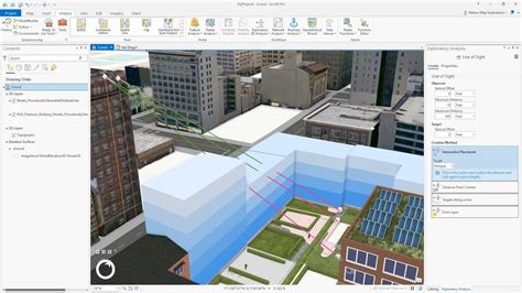 arcgis pro exploratory analysis line of sight tool basics youtube