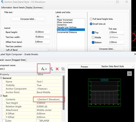 solved cross section proposed level is not correct code set issue