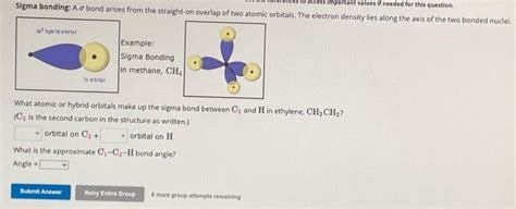 Solved A A Bond Arises From The Straight On Overlap Of Two