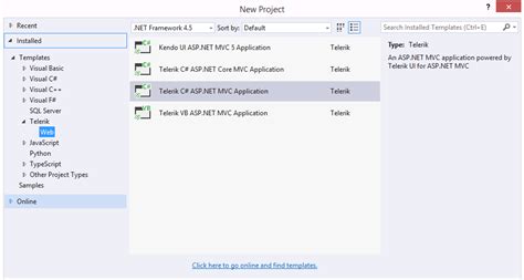 asp mvc vs integration overview telerik ui for asp mvc
