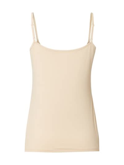 Christian Berg Woman Top Mit Verstellbaren Spaghettiträgern Sand