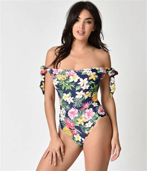 One Piece Vintage Swimsuits Shop Cute Retro One Piece Bathing Suits