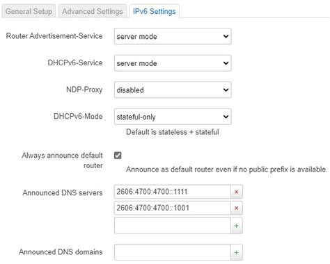 ipv6 help for a specific configuration installing and using openwrt
