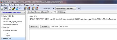can t use column name list to create sqlite view in python