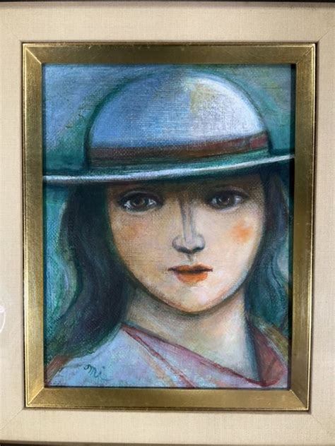 【やや傷や汚れあり】真作保証 油彩 稲葉実 『帽子の女』 1993年 最高傑作 主体美術協会会員 愛知県美術館蔵 A の落札情報詳細