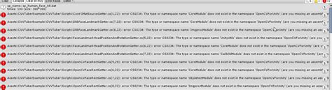 cv vtuber example opencv for unity 2 3 2 编译错误的修正 unity connect