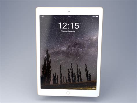ipad pro gold 3d model 12inch realtime ready 3d models