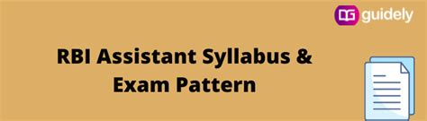 Rbi Assistant Syllabus 2024 Pdf Exam Pattern