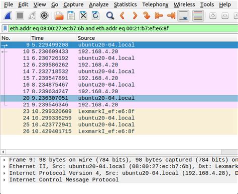 how to use wireshark filters on linux
