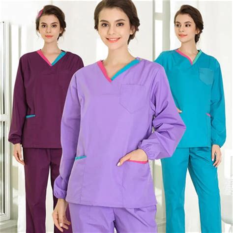 High Quality New Plus Size Womens V Neck Summer Nurse Uniform Hospital