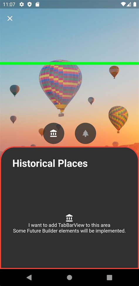 android using tabbarview with draggablescrollablesheet in flutter