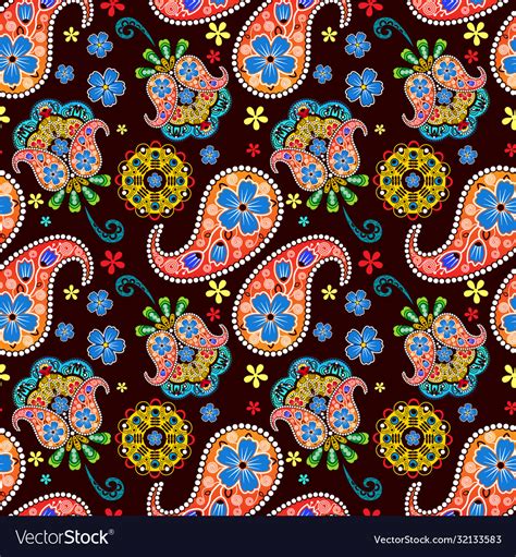Seamless Paisley Pattern Royalty Free Vector Image